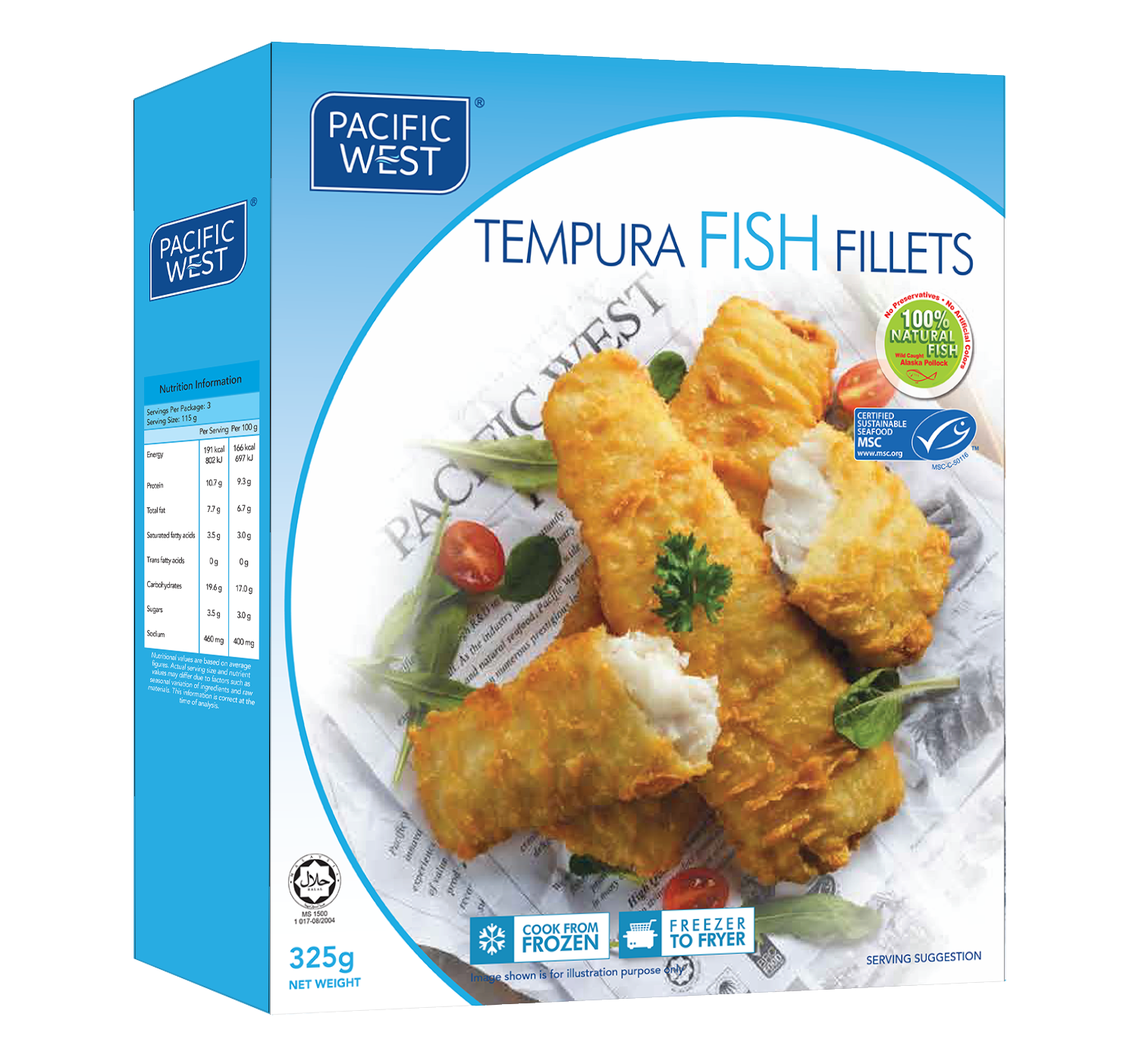 Pacific West Tempura Fish Fillet Serve With Jajangmyeon (Contains ...